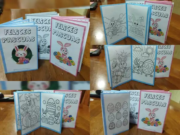 Minilibro Coloreable De Pascua Profe Social